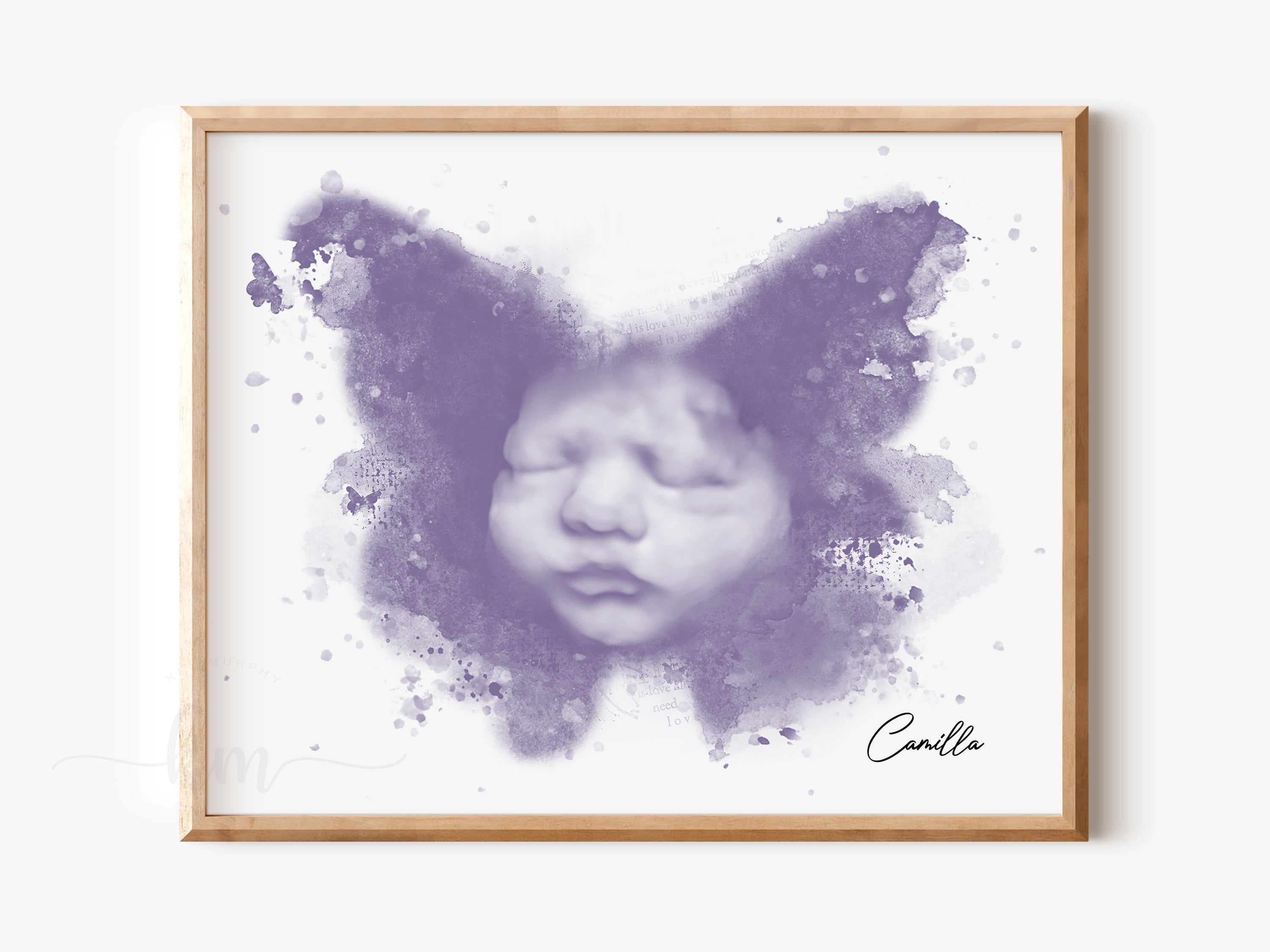 Butterfly Ultrasound Art – Baby Loss or Miscarriage Gift | Abide and ...